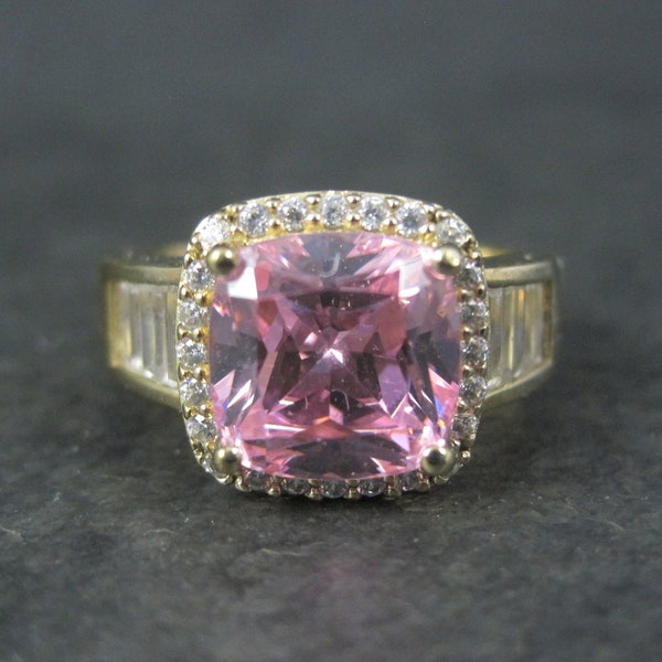Pink Cz Ring - Etsy