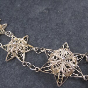Vintage Sterling Filigree Star Necklace Focal - Etsy
