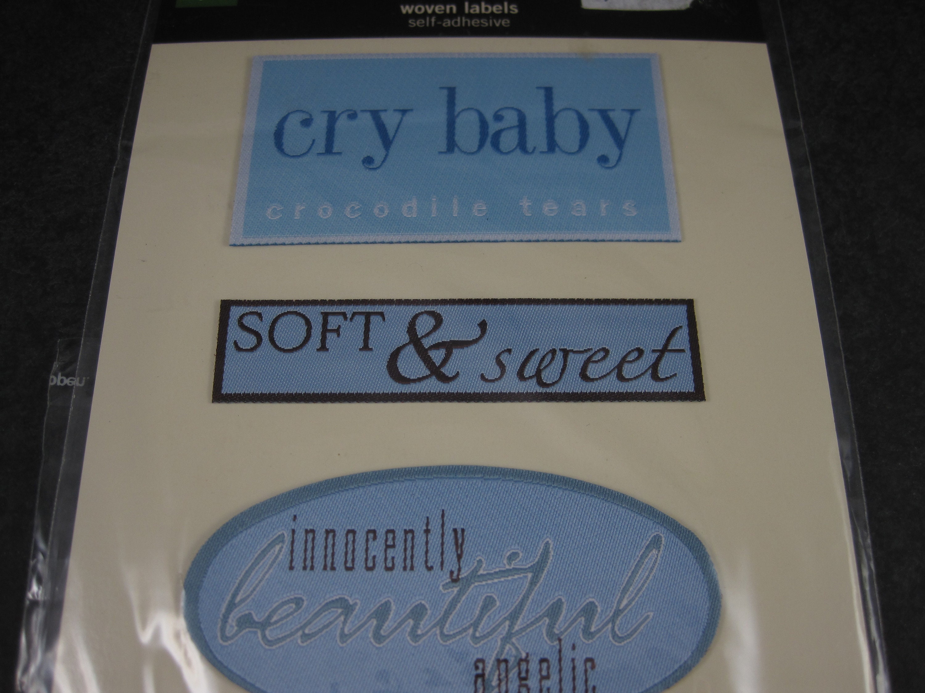 Making Memories Baby Boy Woven Labels Scrapbooking Stickers - Etsy