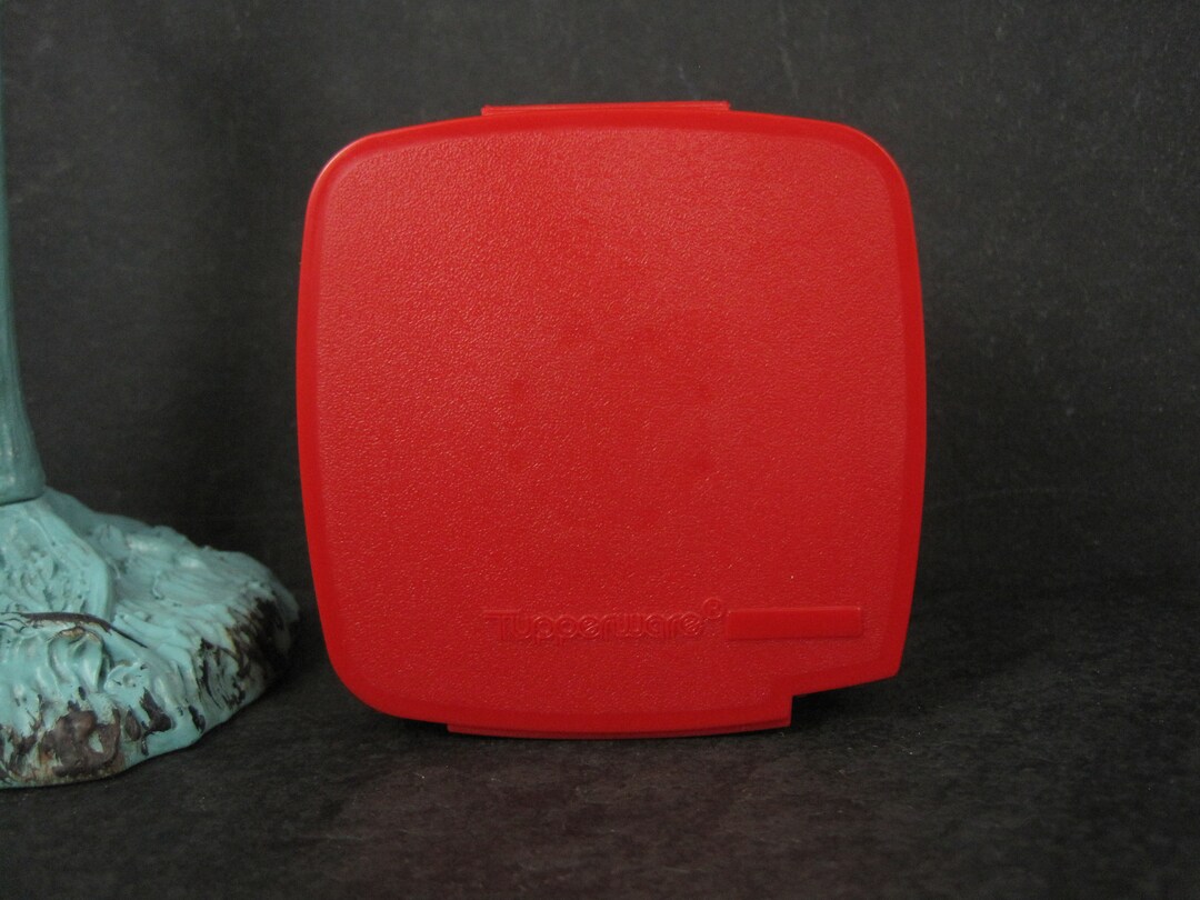 Vintage Red Tupperware Label Dispenser - Etsy