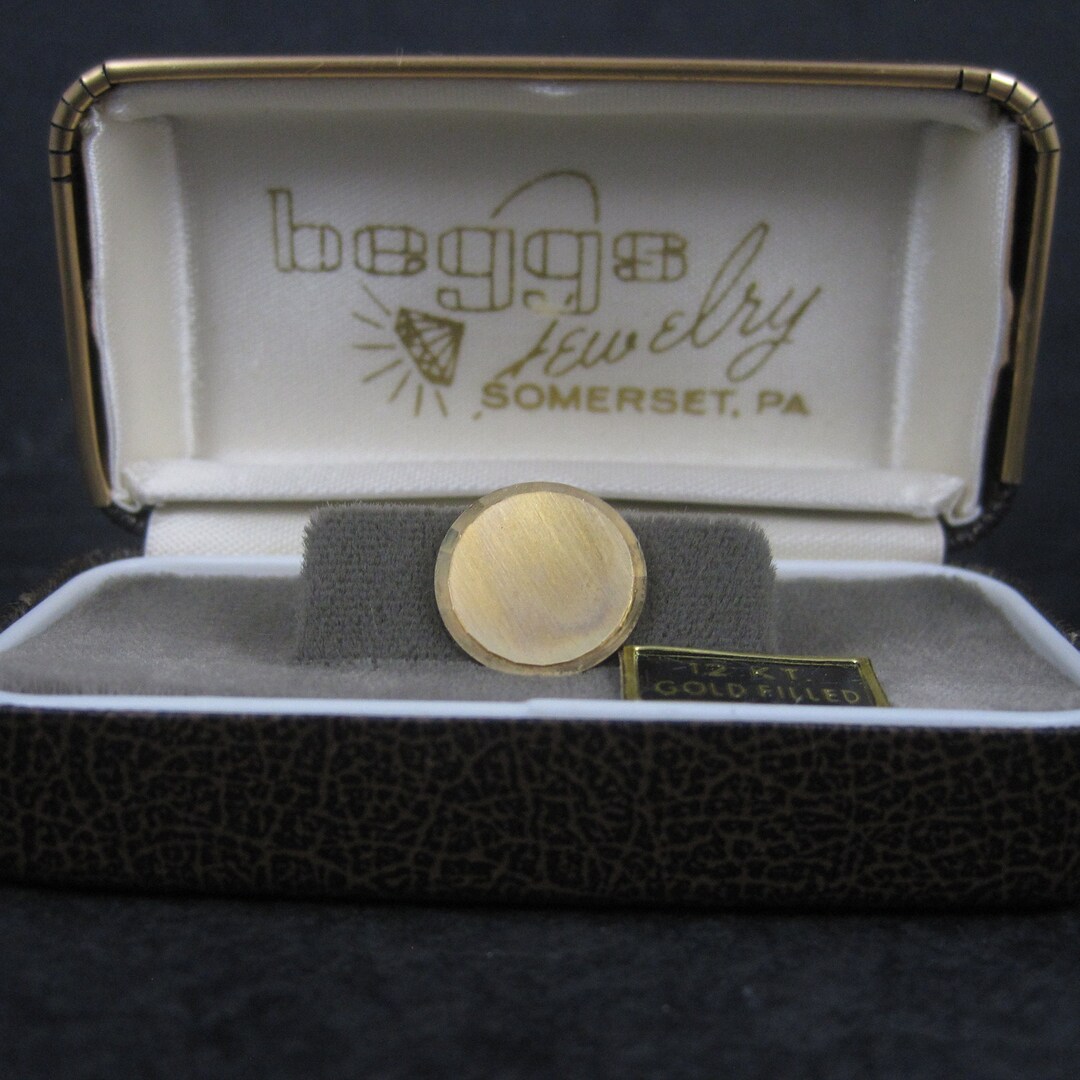 Vintage Gold Filled Round Tie Tack New Old Stock - Etsy