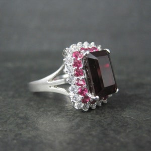 Estate Sterling Blood Red Ruby Ring Size 8 - Etsy