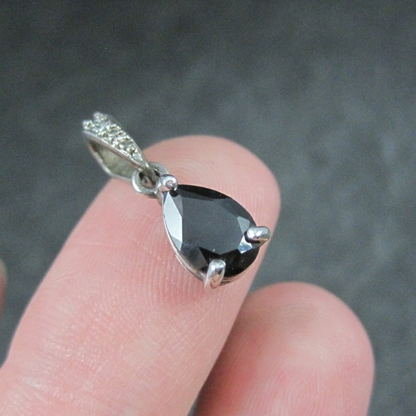 Black Spinel Pendant - Etsy