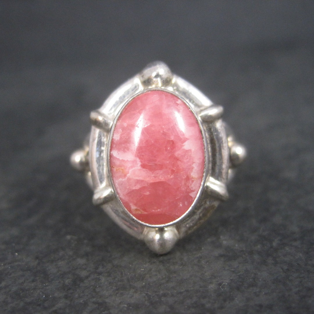 Artisan Sterling Cherry Quartz Ring Size 8 - Etsy