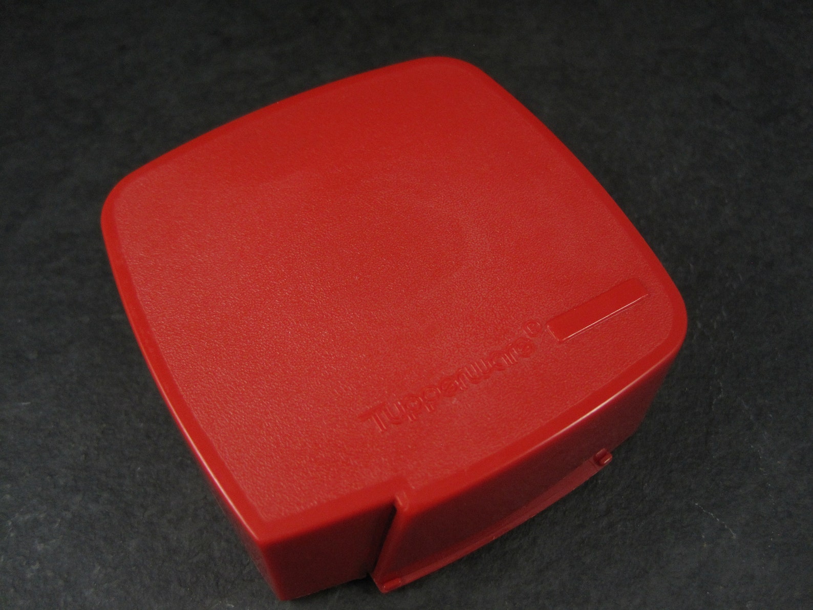 Vintage Red Tupperware Label Dispenser - Etsy