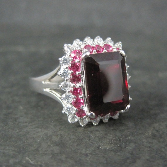 Unheated Dark Red Ruby Engagement Ring No Heat Ruby D… - Gem