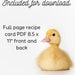 Pumpkin Pie Recipe Printable Cookbook Recipe Template 4x6 Recipe Card ...
