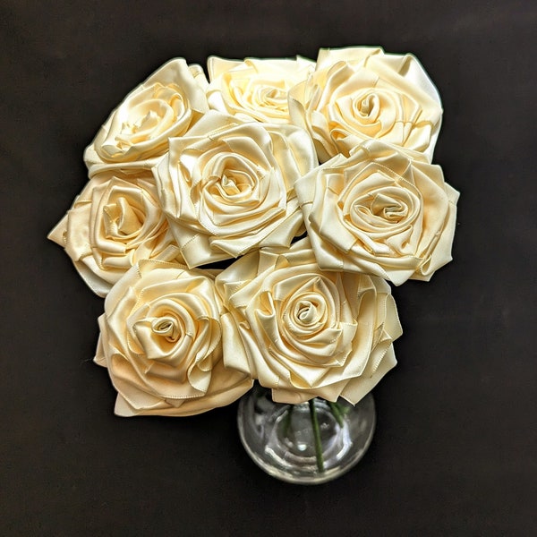 Ribbon Rose Bouquet - Etsy