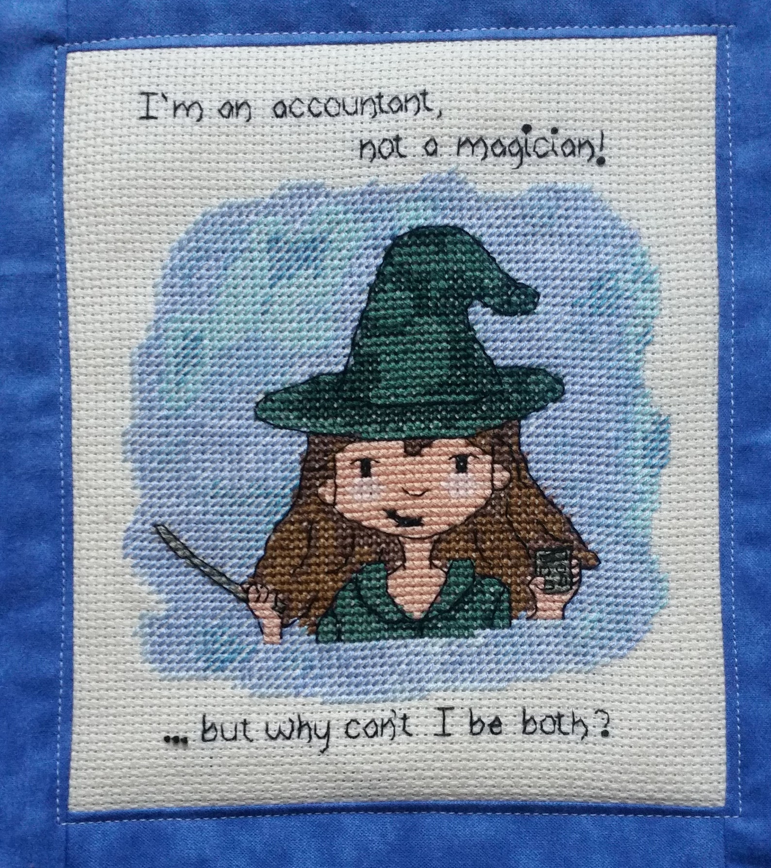 Accountant or Magician Beginner Cross Stitch Pattern, Accounting Witch ...
