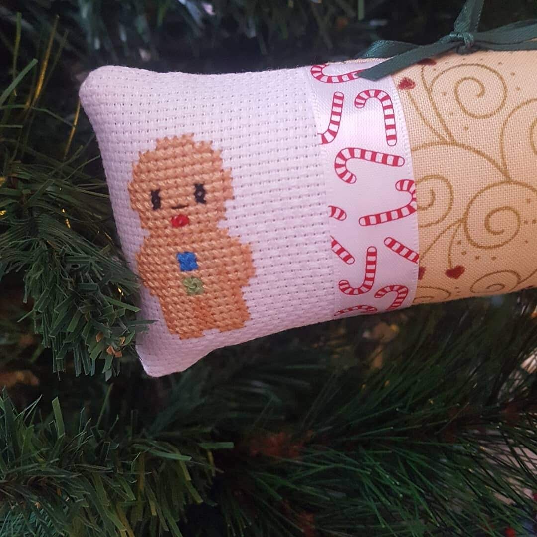 Gingerbread Man Beginner Cross Stitch Pattern, Christmas Decoration ...