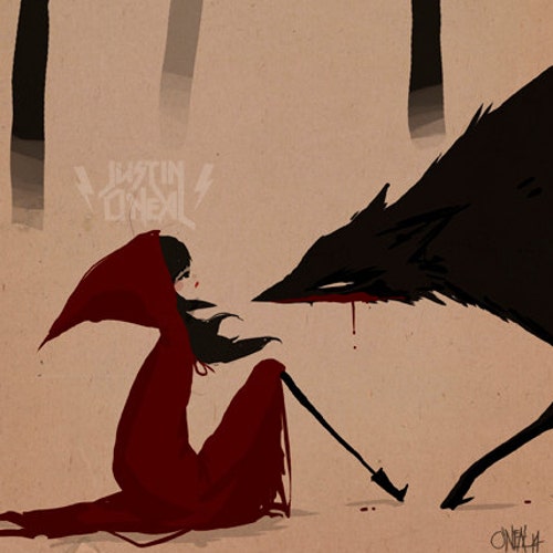 Witch & Wolf VII Fine Art Print 9x12 - Etsy