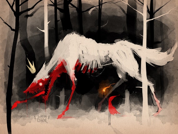 King of Wolves Fine Art Print 9x12 - Etsy