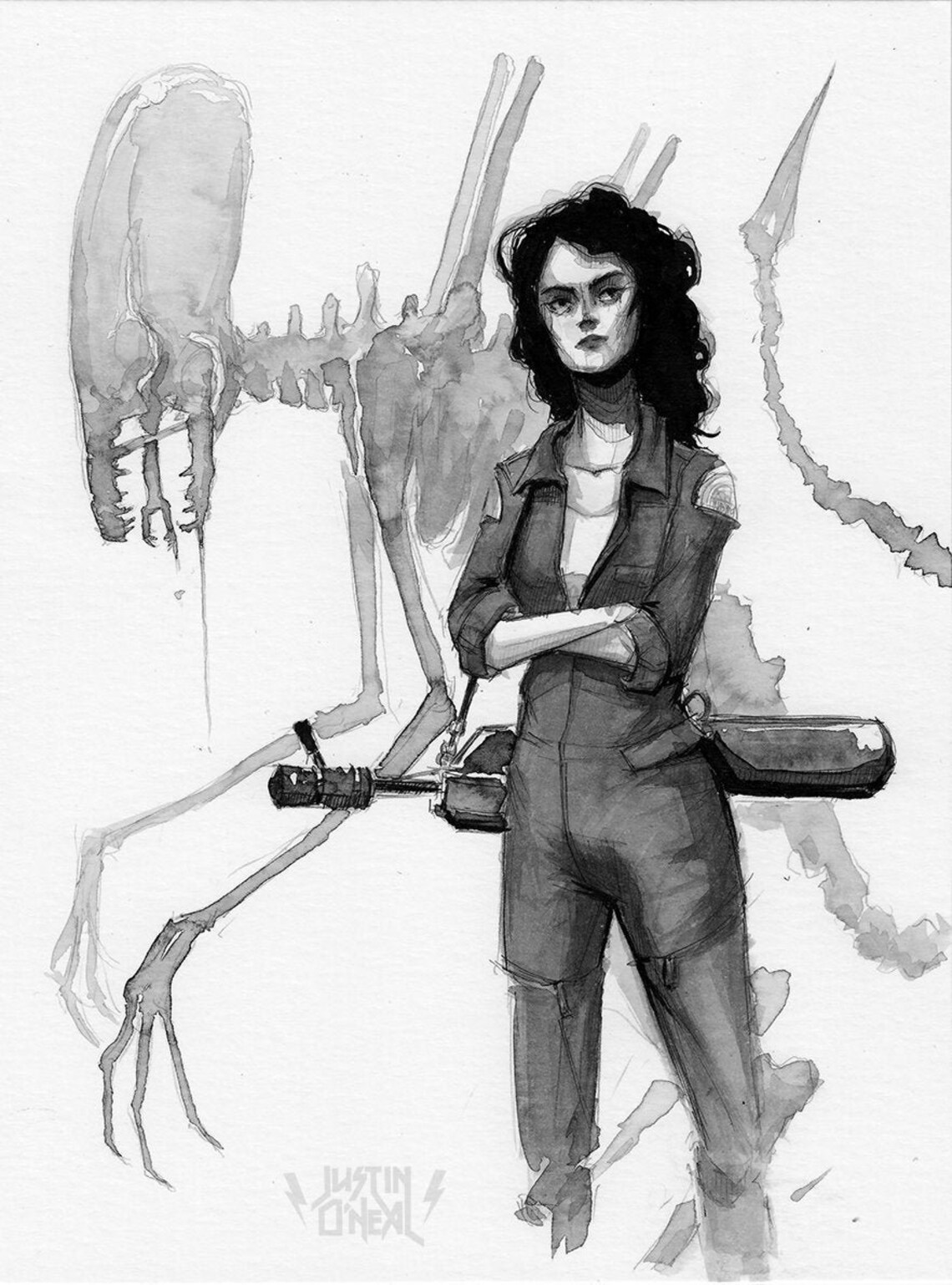 ALIEN Fine Art Print 6x8 - Etsy