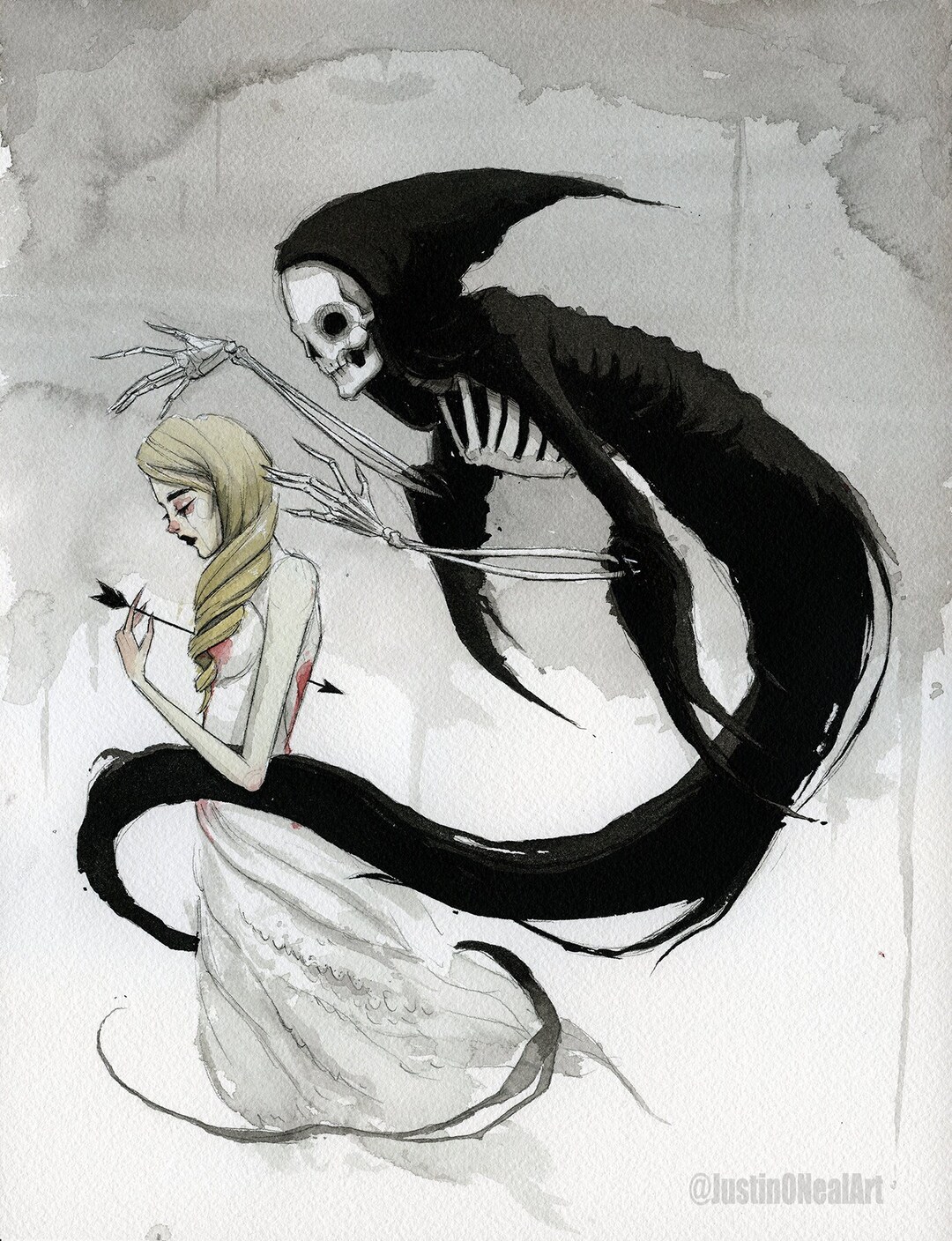 Creeping Death Fine Art Print 9x12 - Etsy