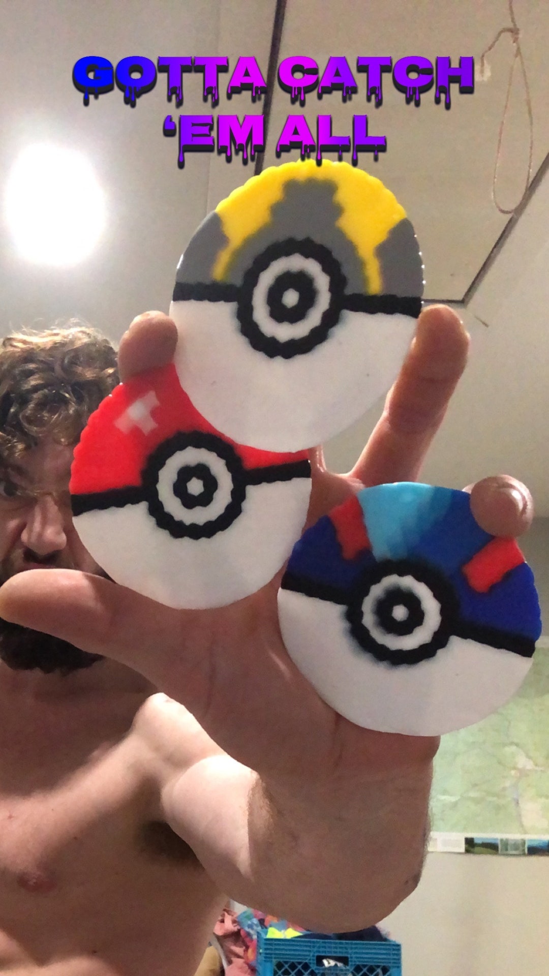 Pokémon Ball Perler Necklace - Etsy