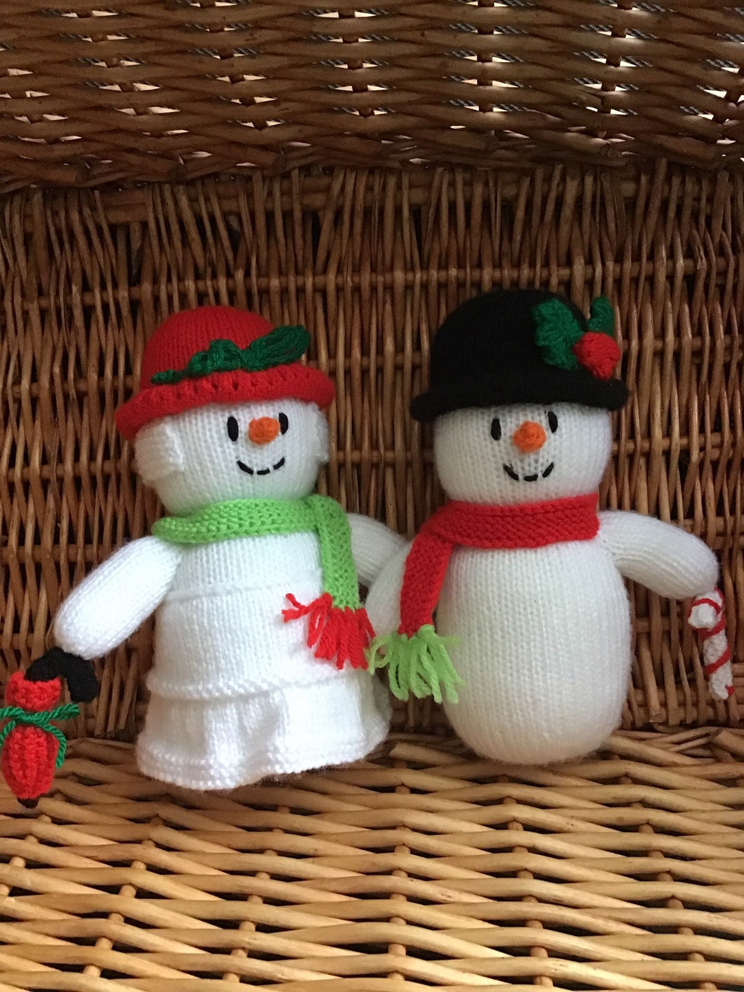 Mr and Mrs Frosty Are Designed by Jean Greenhowe and Are Ready - Etsy