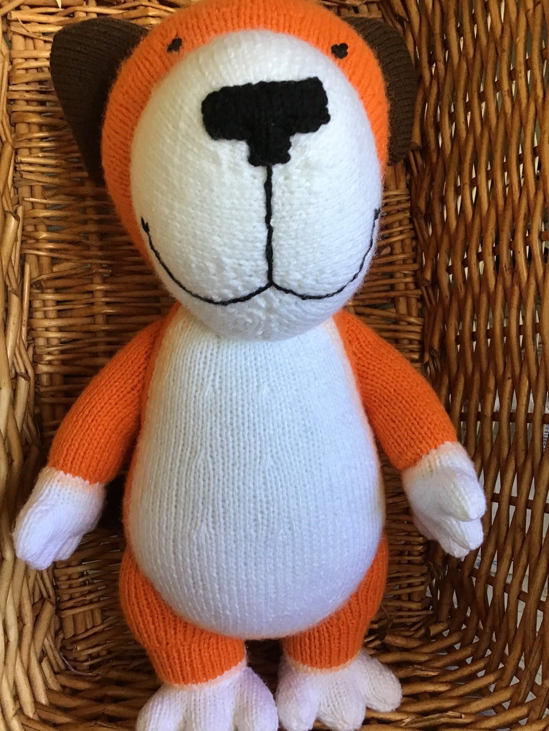 Kipper is a Hand Knitted Toy and He is so Cute and Cuddly and is Ready ...