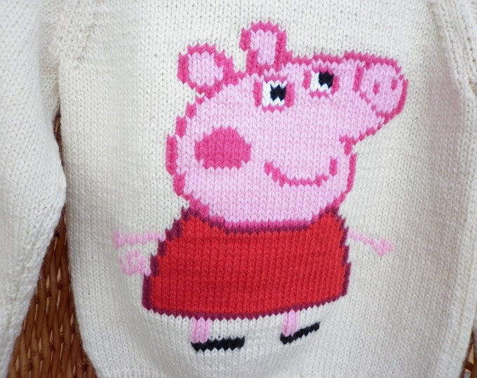 This is a peppa Pig Sweater in a 24 Inch Chest Which Fits Approximately ...