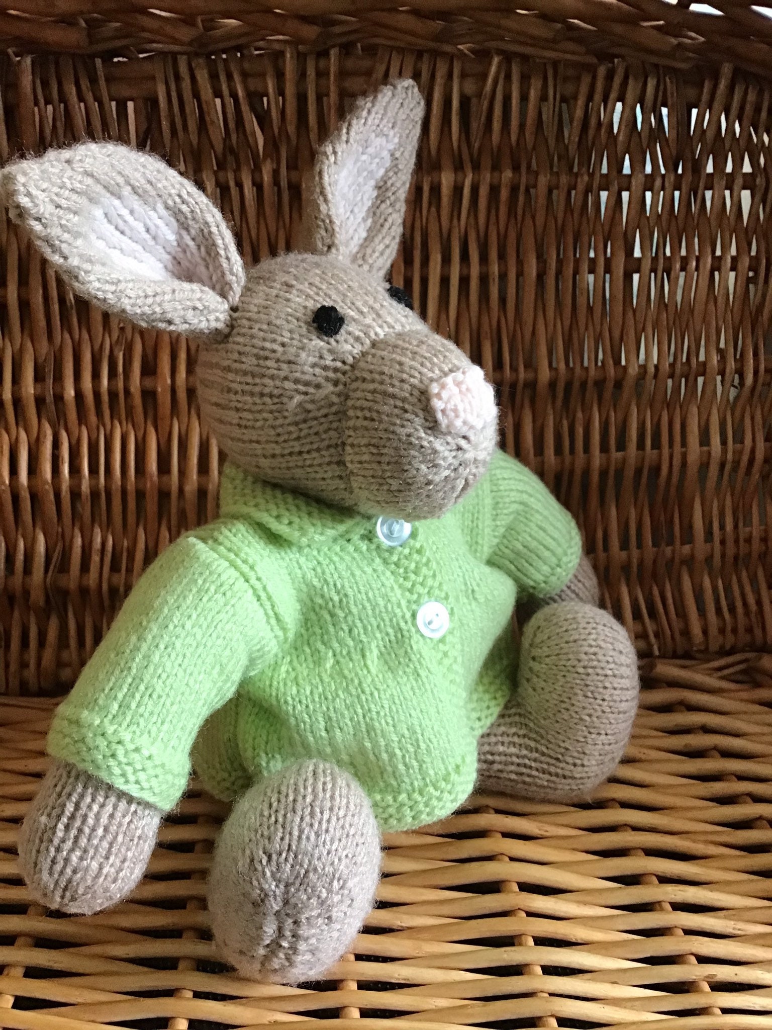 Cuddle Bunny is ready for Easter or gift for baby with his | Etsy
