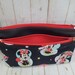 Minnie Mouse Double Zippered Pouch: Fabric & Vinyl Clutch - Etsy