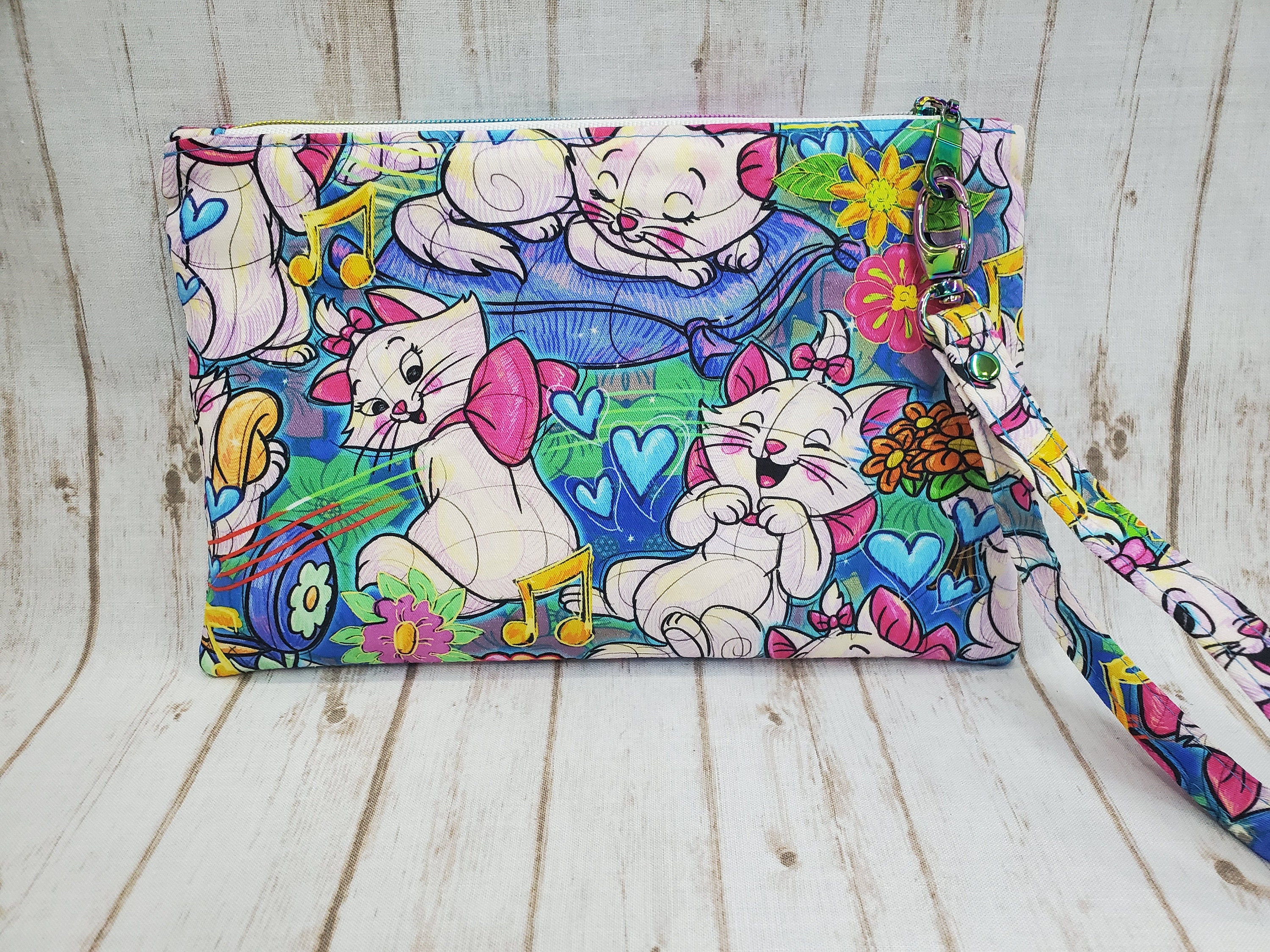 Marie the Cat Double Zippered Pouch and Mask Set / Cat - Etsy.de