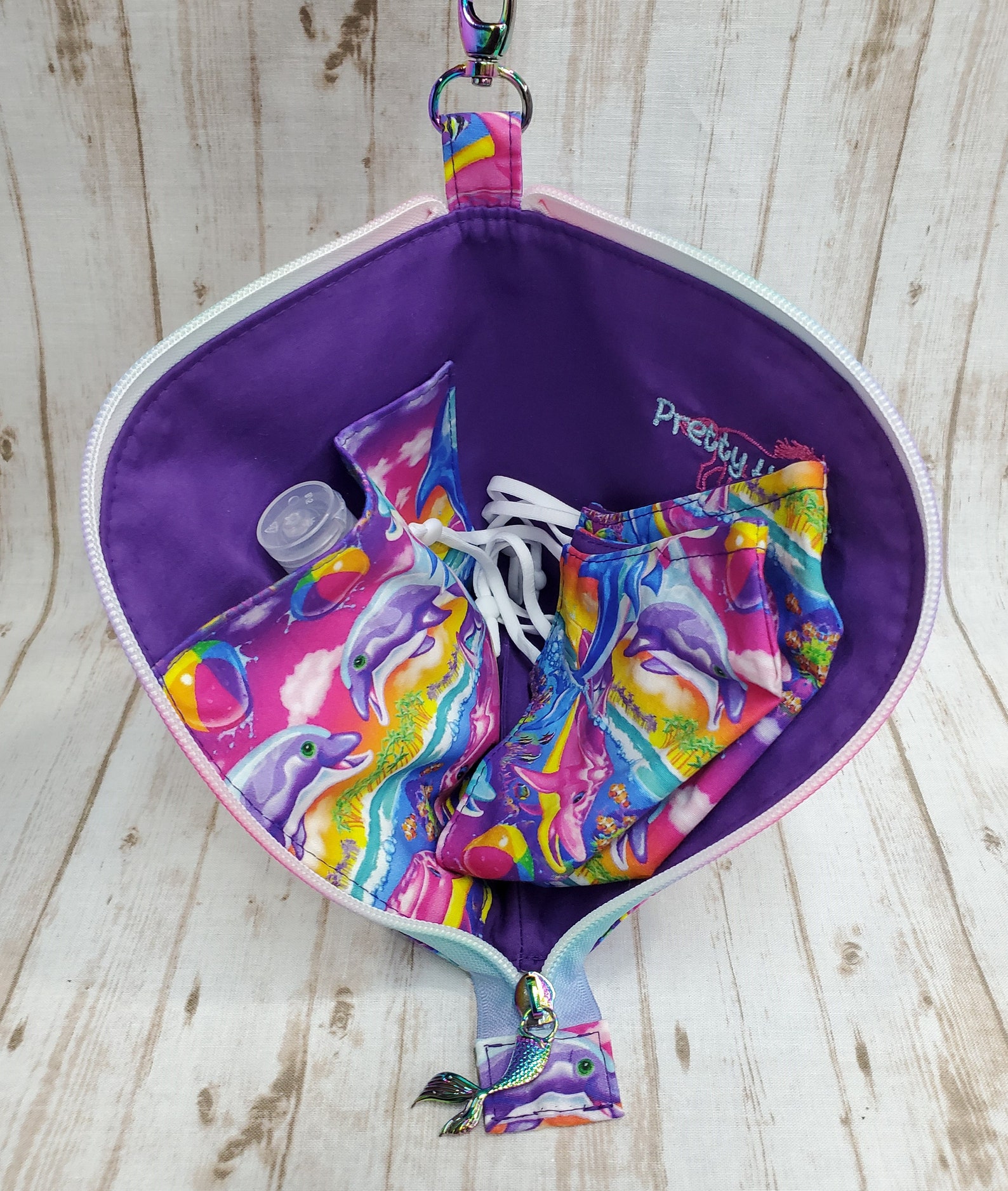 LF Dolphins Zip Mask Case and Mask Set / Zippered Mask Case - Etsy