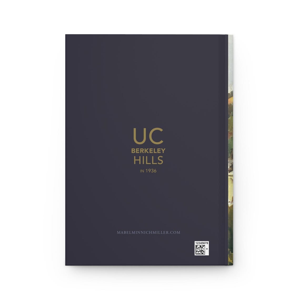 UC BERKELEY HILLS in 1936 Watercolor Painting Hardcover Journal Matte ...