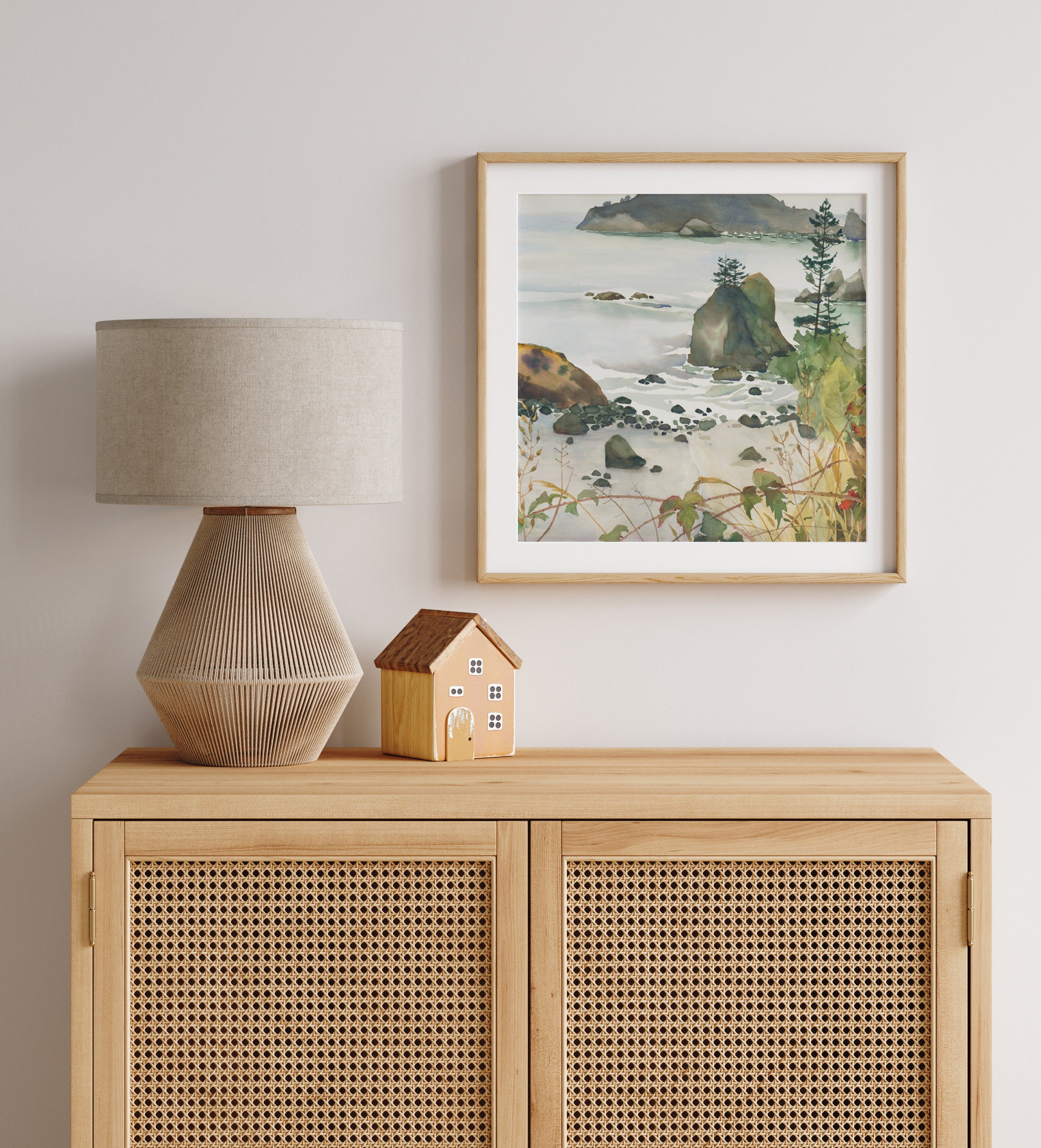 TRINIDAD BEACH Watercolor Painting - Etsy