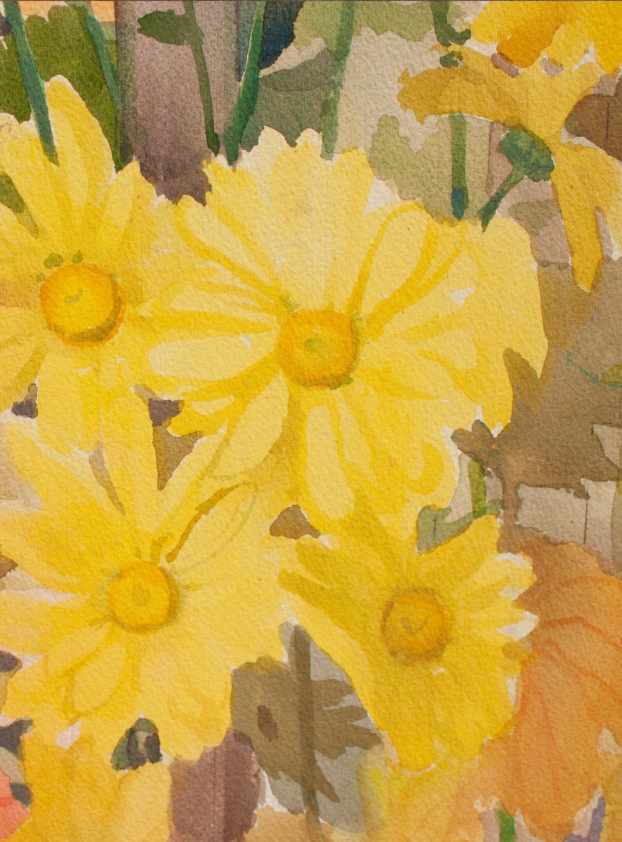 SEPTEMBER FLOWERS Watercolor Painting - Etsy