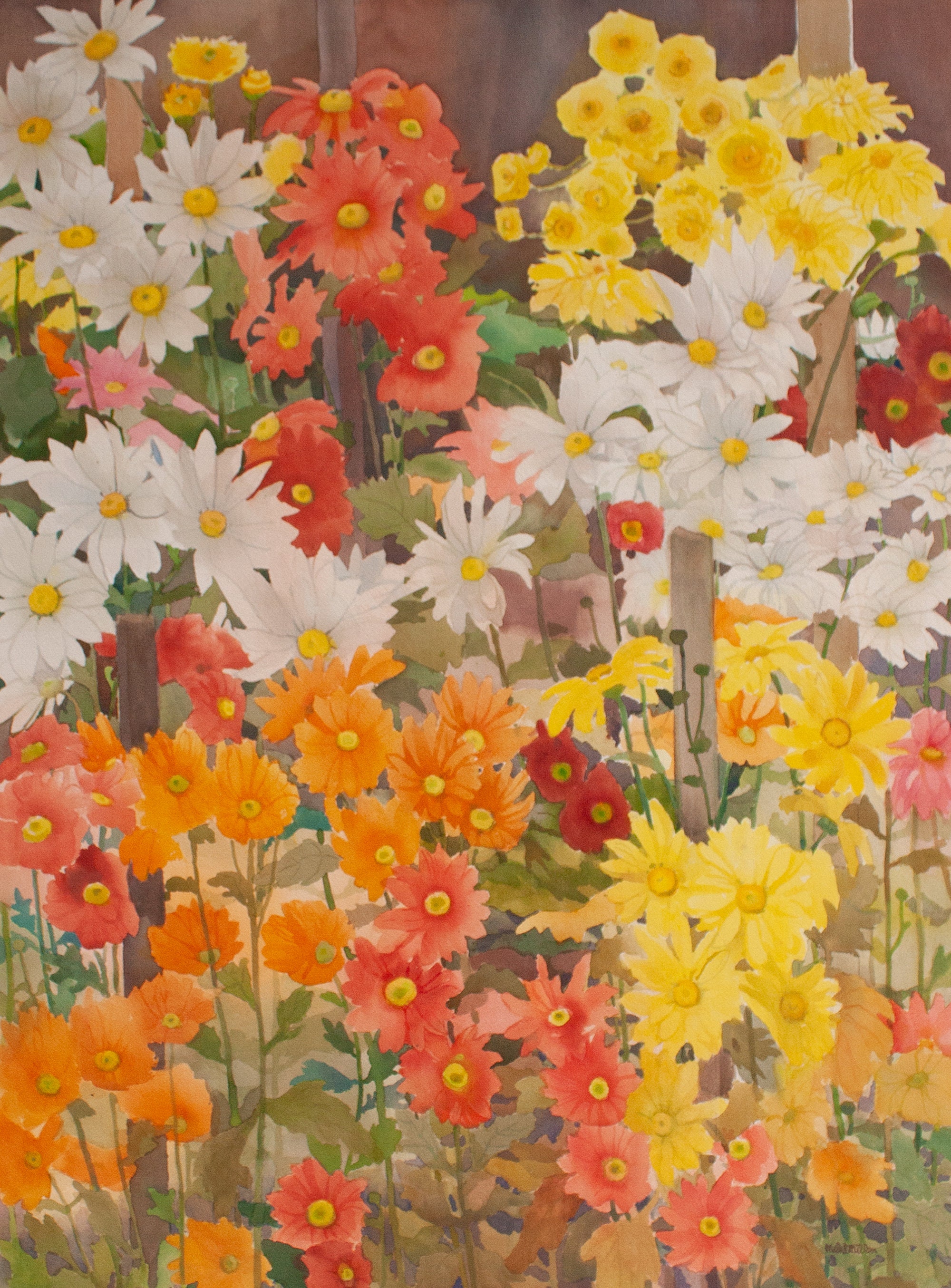 SEPTEMBER FLOWERS Watercolor Painting - Etsy