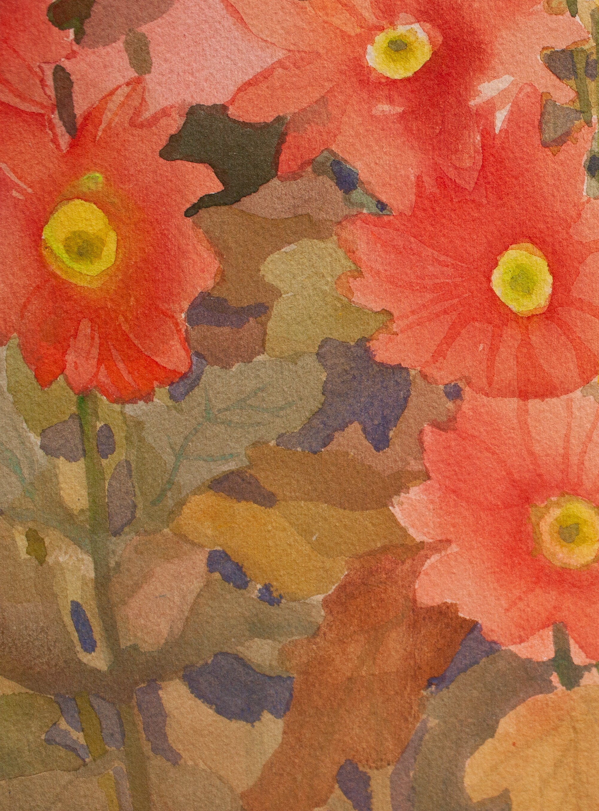 SEPTEMBER FLOWERS Watercolor Painting - Etsy