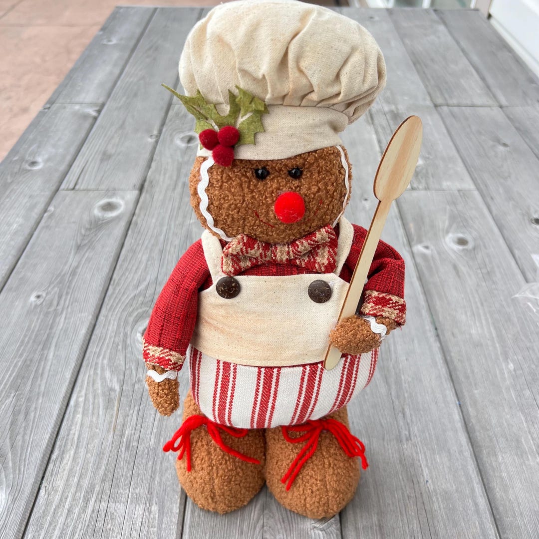 Gingerbread Boy Decoration, Plush Gingerbread Wreath Attachments ...