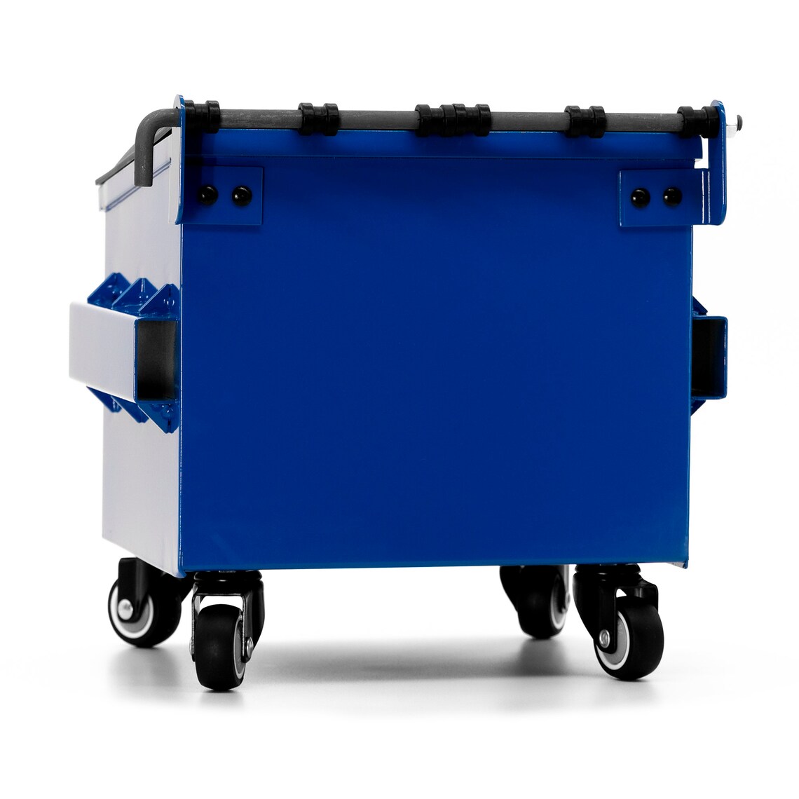 Dumpsty Fresh Blue Steel Mini Desktop Dumpster Garbage Bin - Etsy