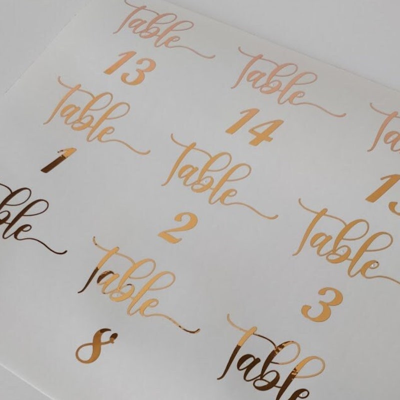 Acrylic Table Number - Etsy