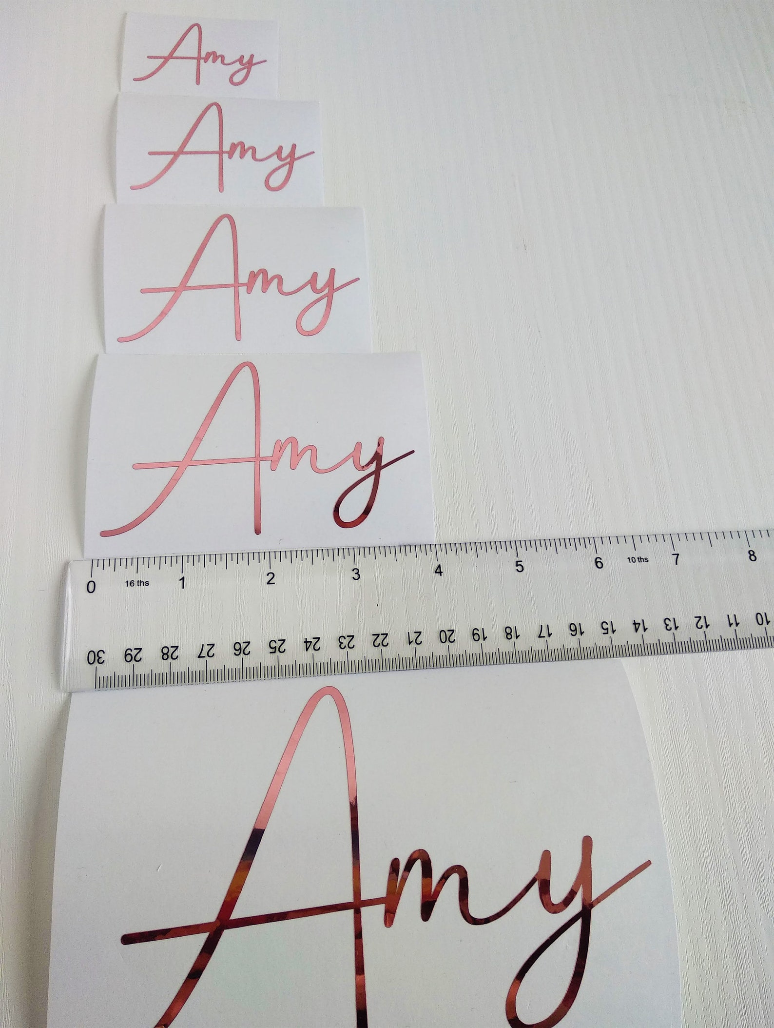 Custom Name Vinyl Stickers Decals in Handwritten Calligraphy - Etsy