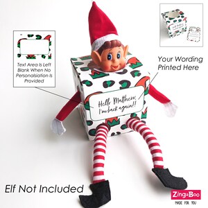 Elf Arrival Box I'm Back Surprise Personalised Box for Holiday Magic ...