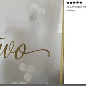 Wedding Table Number Vinyl Decal: Script Font, Reception Decor - Etsy