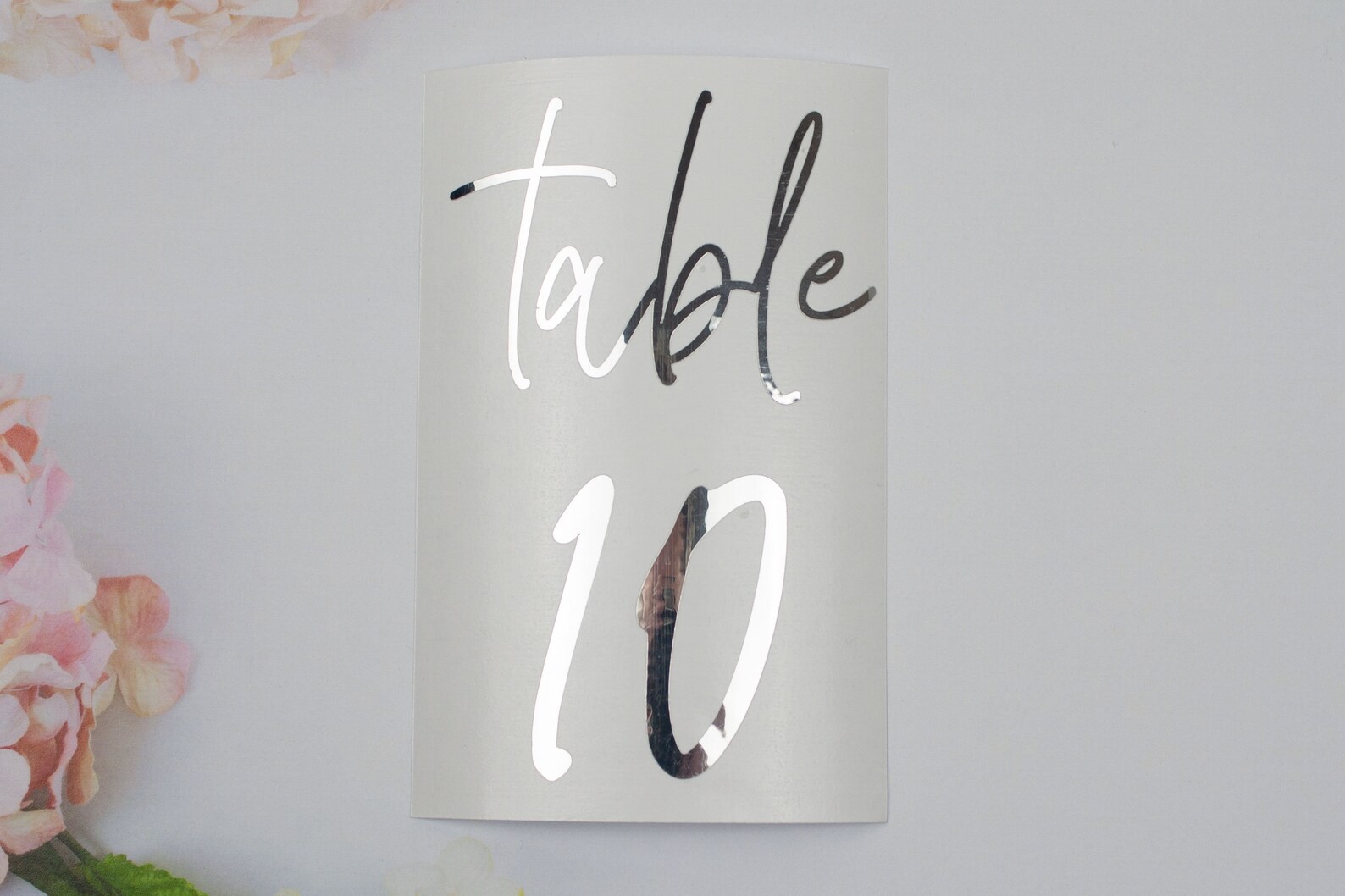 Table Number Sticker Elegant Wedding Reception Vinyl Decal - Etsy