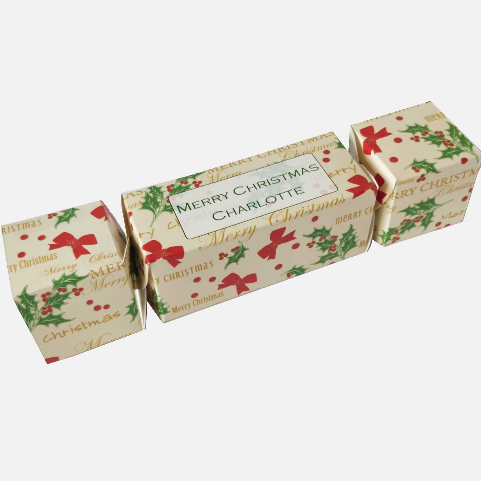 Personalised Christmas Cracker Gift Box. Fill With Your Own | Etsy