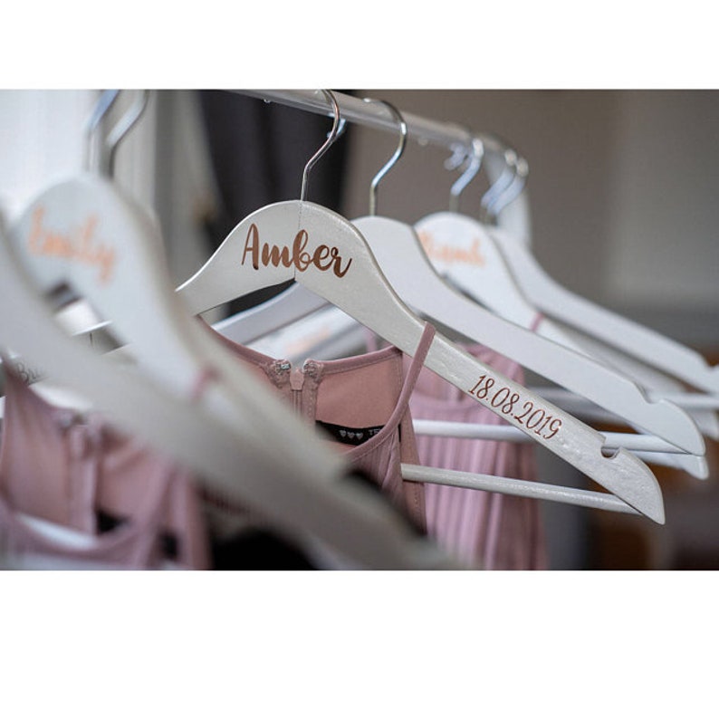 Wedding Hanger Vinyl Sticker Decal Set Custom Name Role Date. - Etsy UK