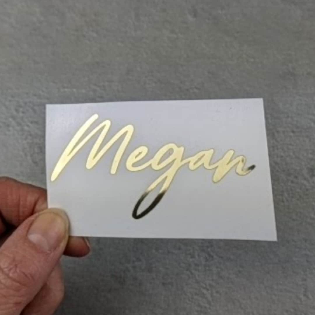 Personalized Name Stickers, Handwritten Script Vinyl Decals - Etsy