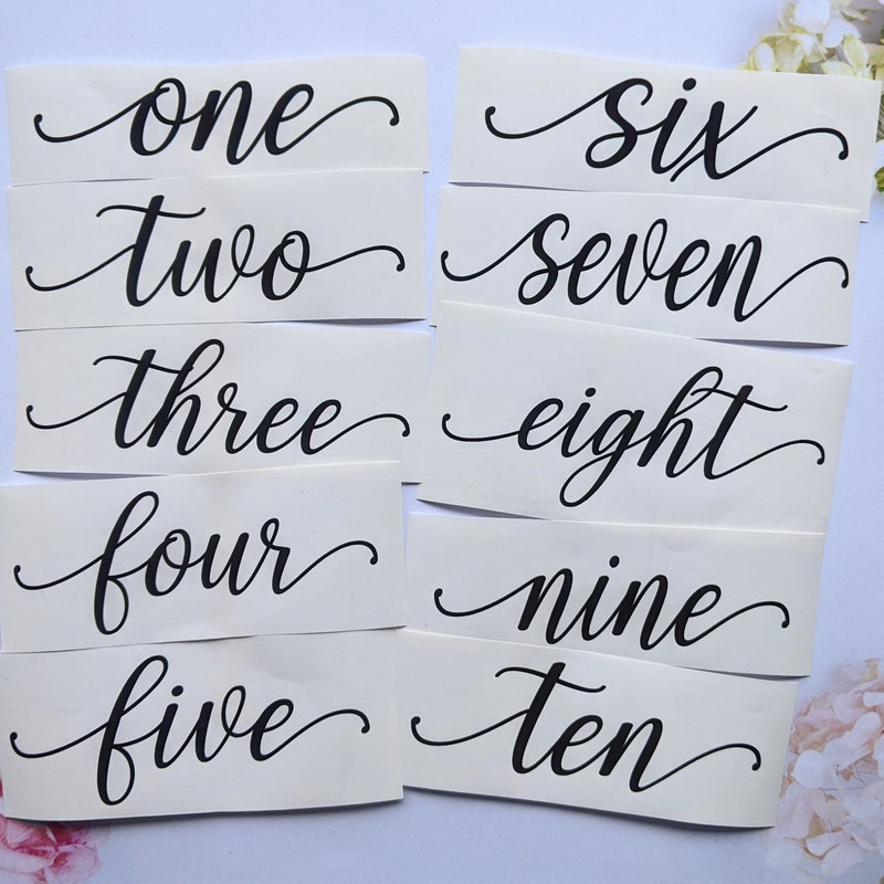 Cursive House Numbers - Etsy