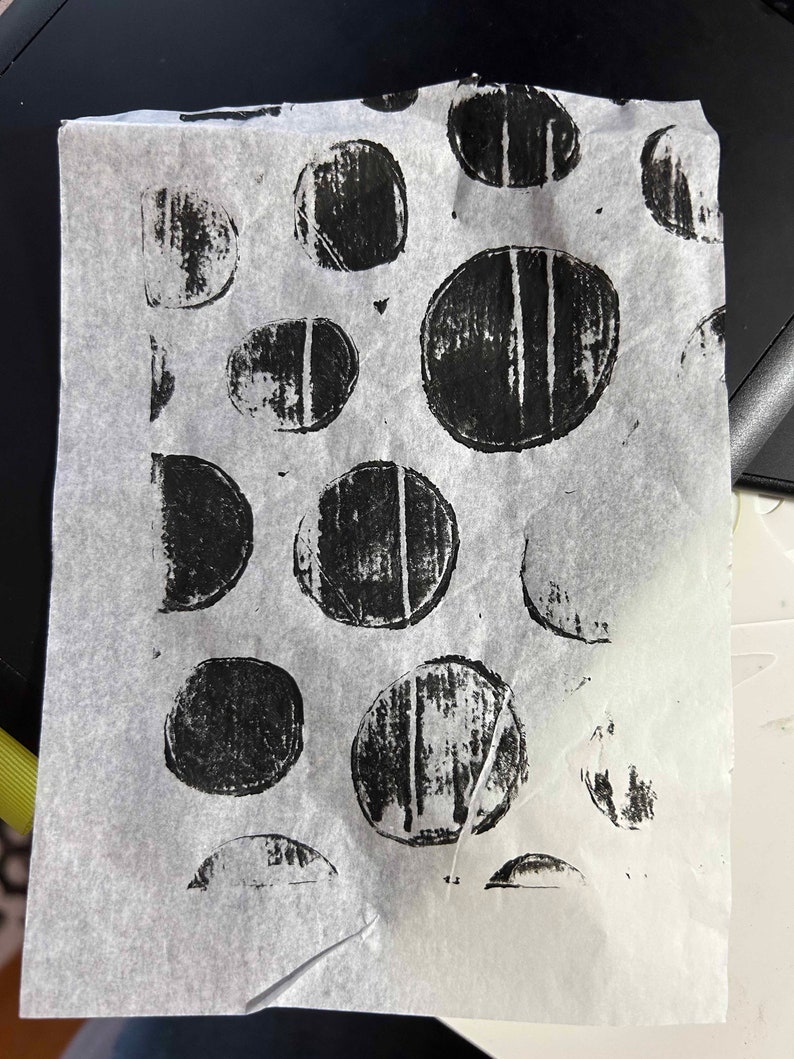 Abstract Circles Stencil Mixed Media Circle Stencil Junk Journal ...