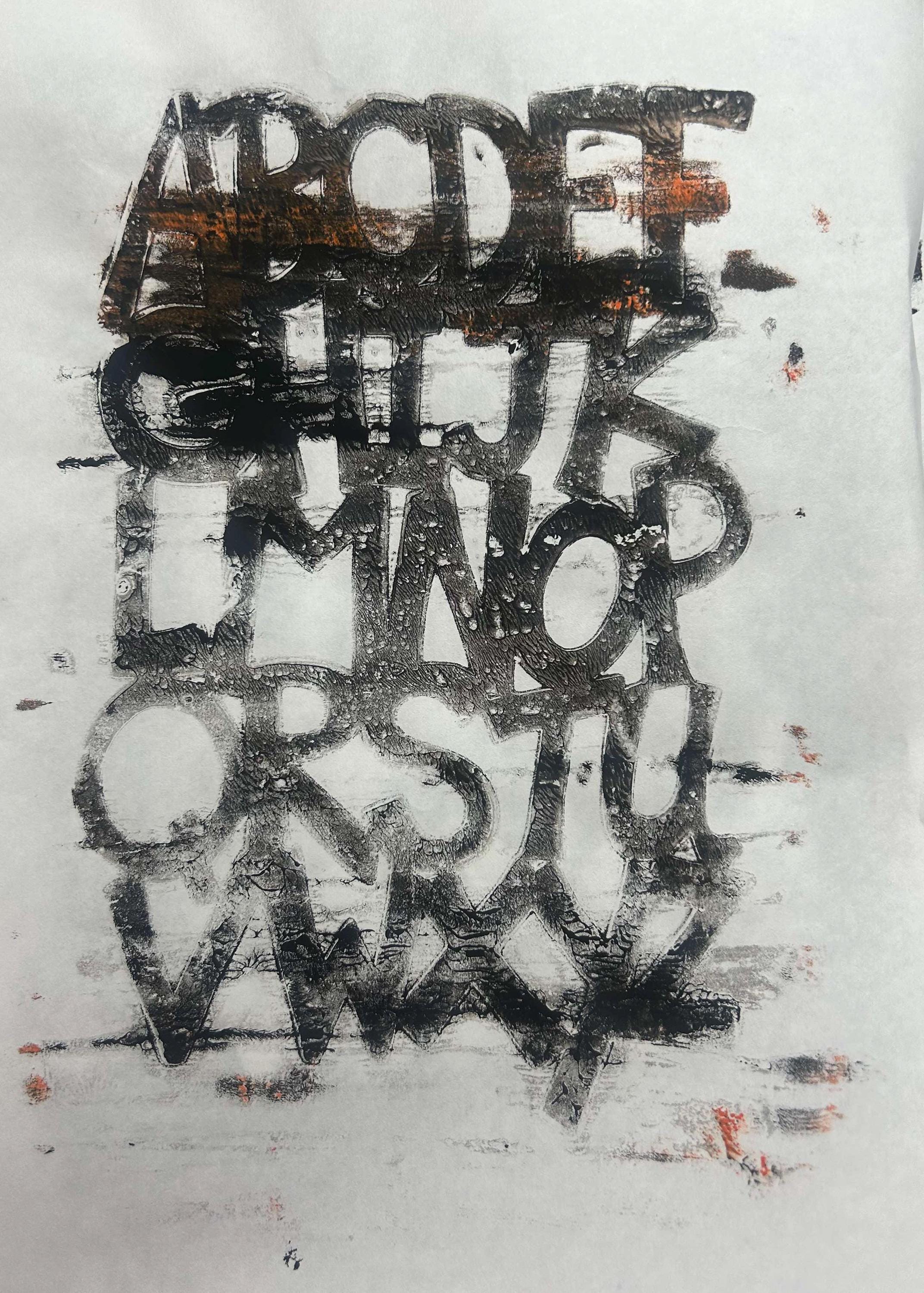 ABC Stencil Alphabet Stencil Letting Stencil Capital Letters Gel Press ...