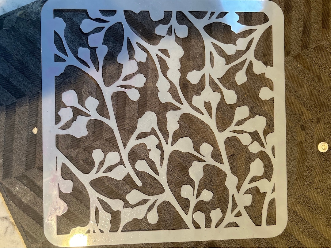 Tossed Blossom Stencil Mixed Media Floral Stencil Junk Journal Stencil ...