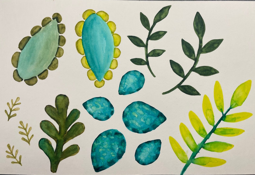 Leaf Stencil Set Fodder Leaf Stencils Collage Stencils Cookie Stencils ...