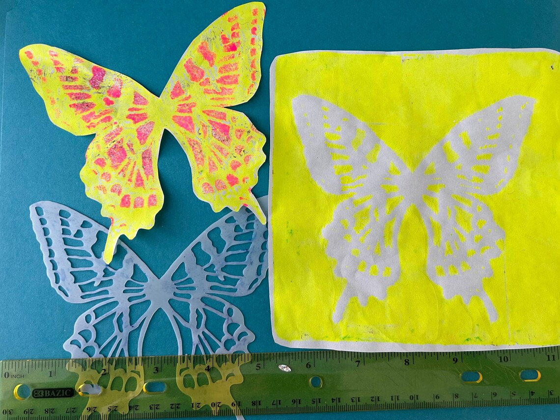 Butterfly Stencil Set Flower Stencil Set - Etsy