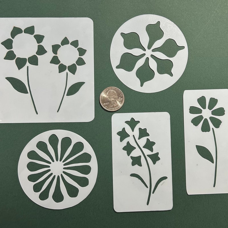 Flower Stencil - Etsy