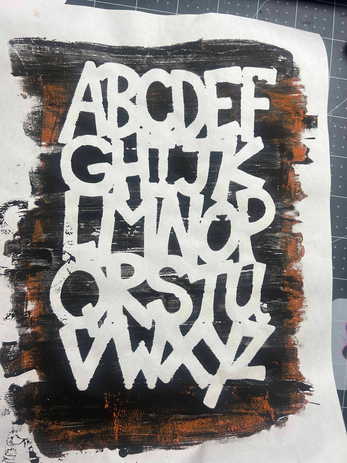 ABC Stencil Alphabet Stencil Letting Stencil Capital Letters Gel Press ...