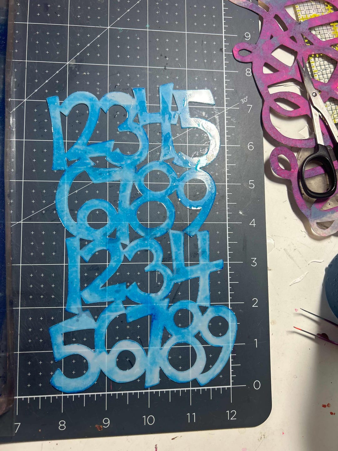 123 Stencil Numbers Stencil Numbering Background Number Stencil Junk ...